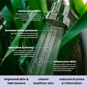 Eskiin | Bath | Eskiin Filtered Showerhead With Filters High Pressure ...